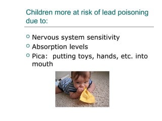 lead poisoning and it's effects on health.ppt