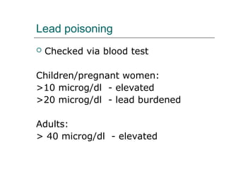lead poisoning and it's effects on health.ppt