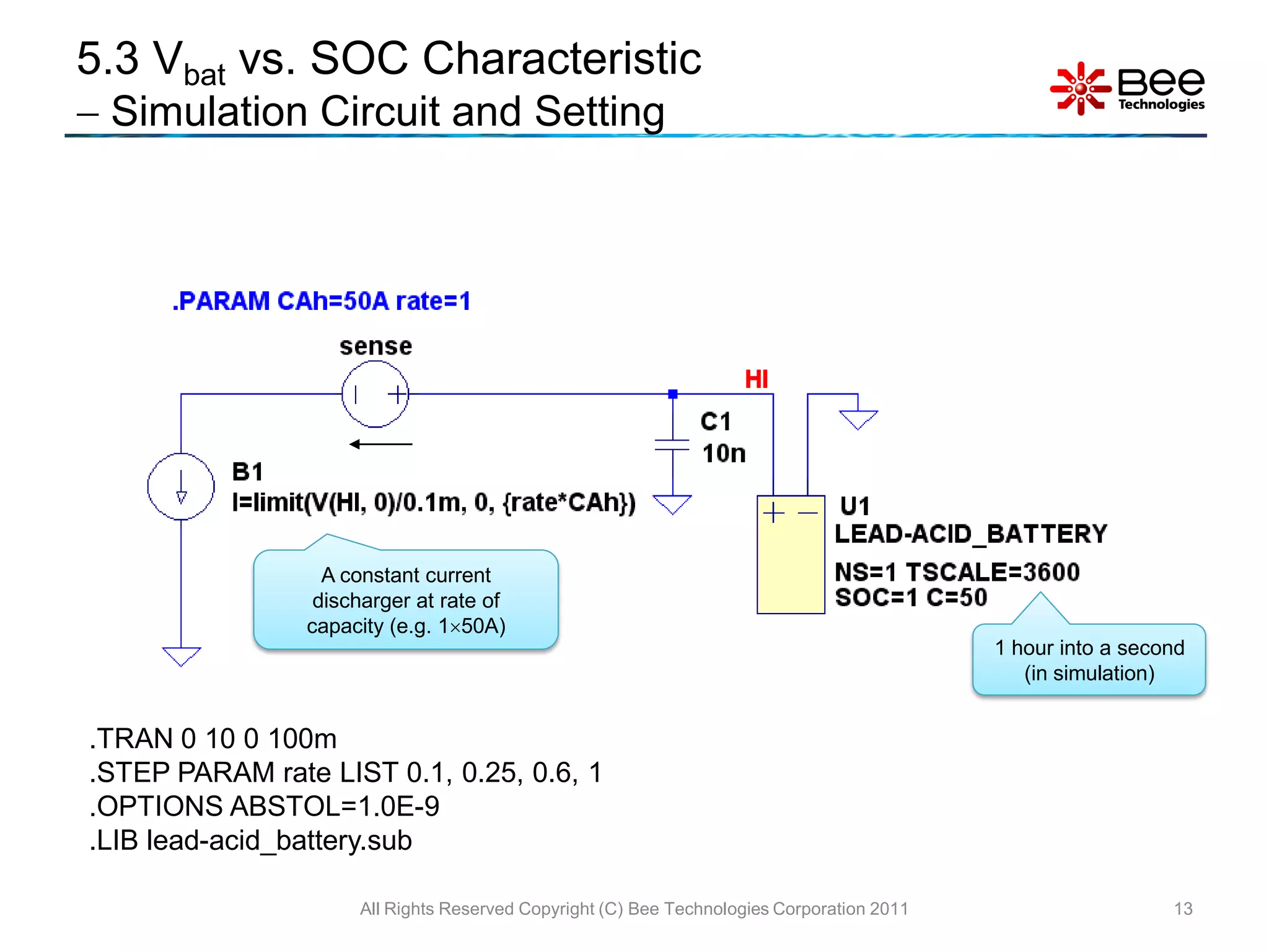 Simple Model of Lead-Acid Battery Model using LTspice | PDF