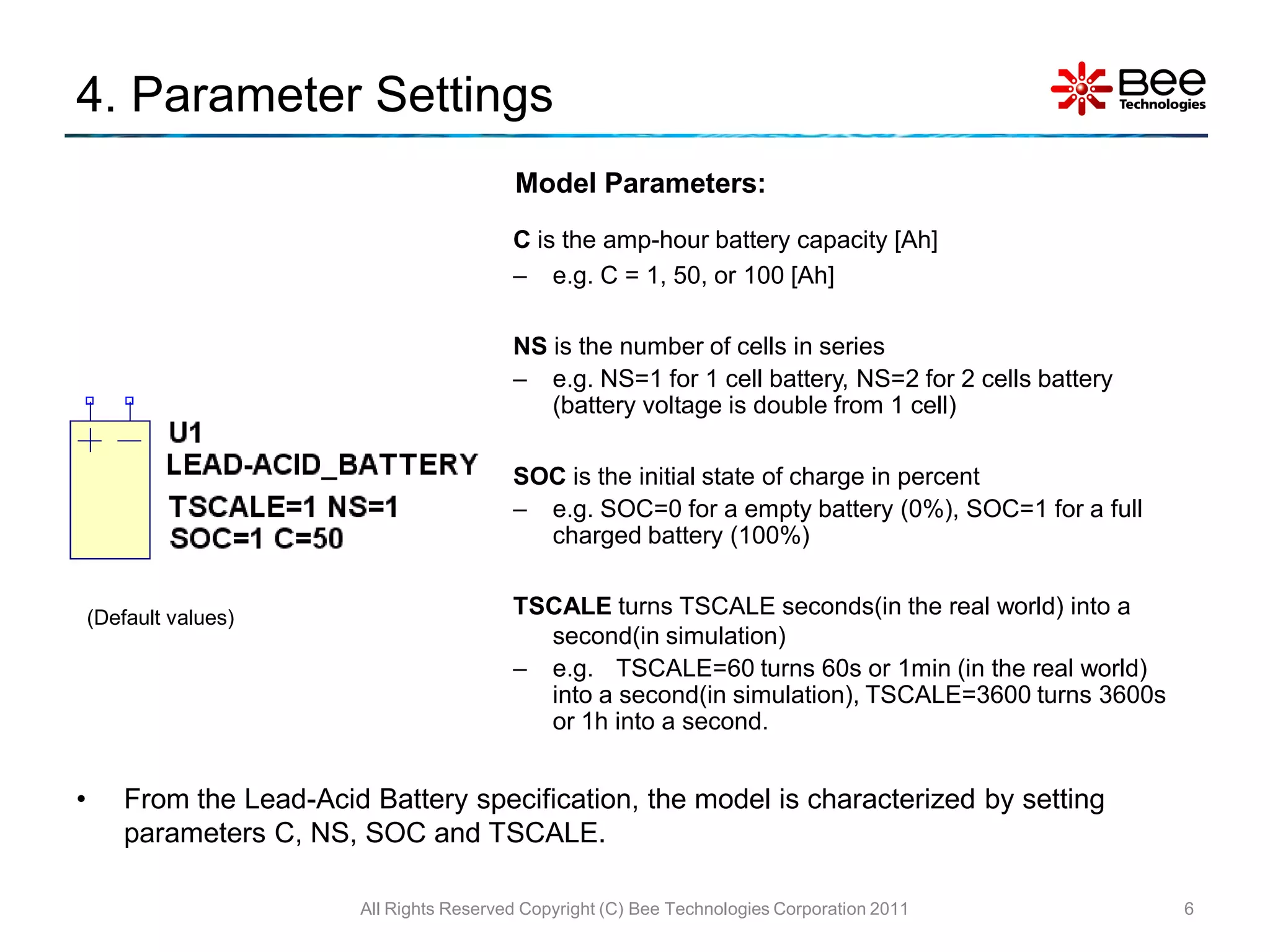 Simple Model of Lead-Acid Battery Model using LTspice | PDF