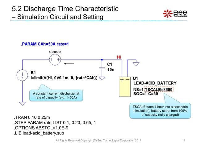 Simple Model of Lead-Acid Battery Model using LTspice | PDF
