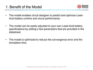 Simple Model of Lead-Acid Battery Model using LTspice | PDF