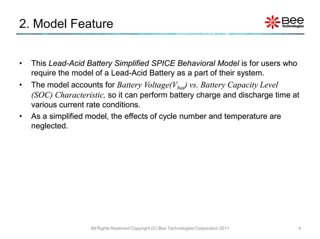 Simple Model of Lead-Acid Battery Model using LTspice | PDF