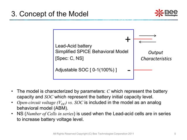 Simple Model of Lead-Acid Battery Model using LTspice | PDF
