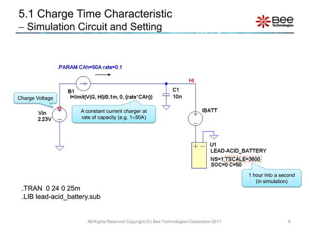 Simple Model of Lead-Acid Battery Model using LTspice | PDF