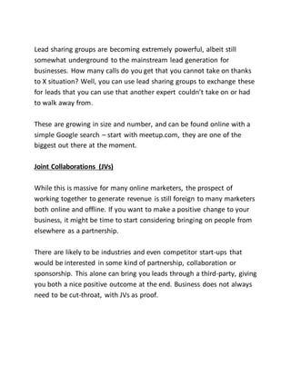 Lead Generation | DOCX