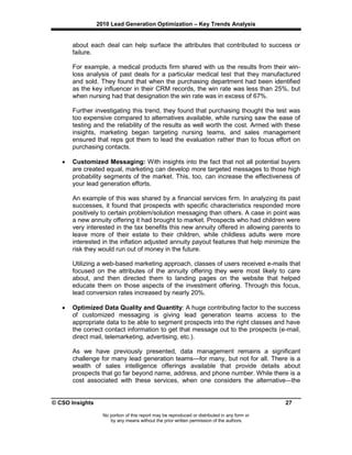 Lead generation-optimization | PDF