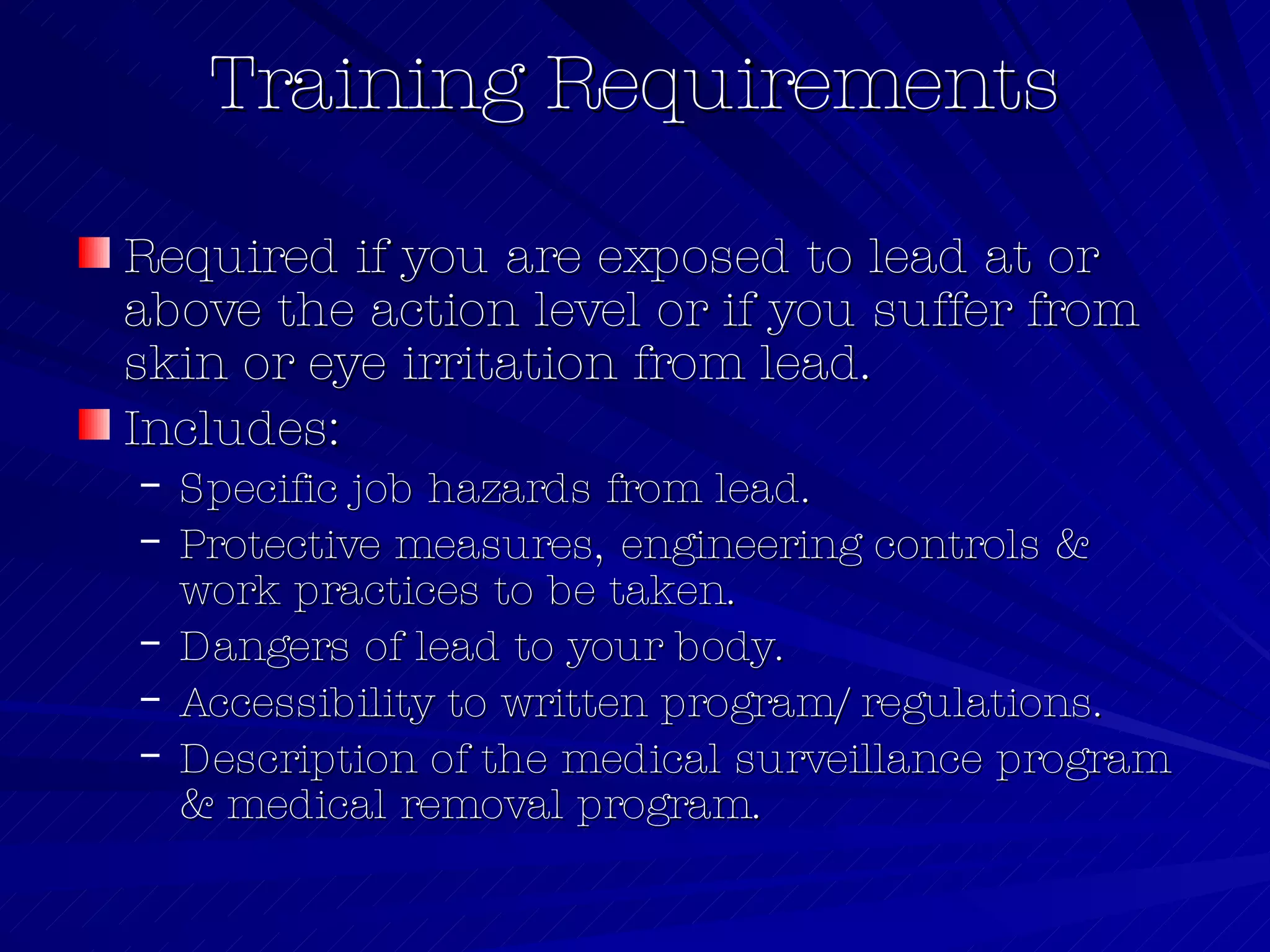 Lead Health Hazard Awareness | PPT