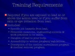 Lead Health Hazard Awareness | PPT