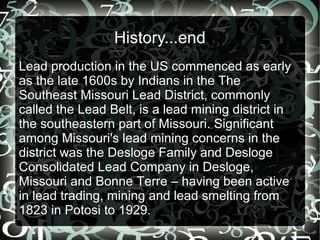 Lead 2 revised for chem (temporary) | PPT