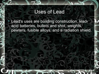 Lead 2 revised for chem (temporary) | PPT