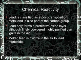 Lead 2 revised for chem (temporary) | PPT