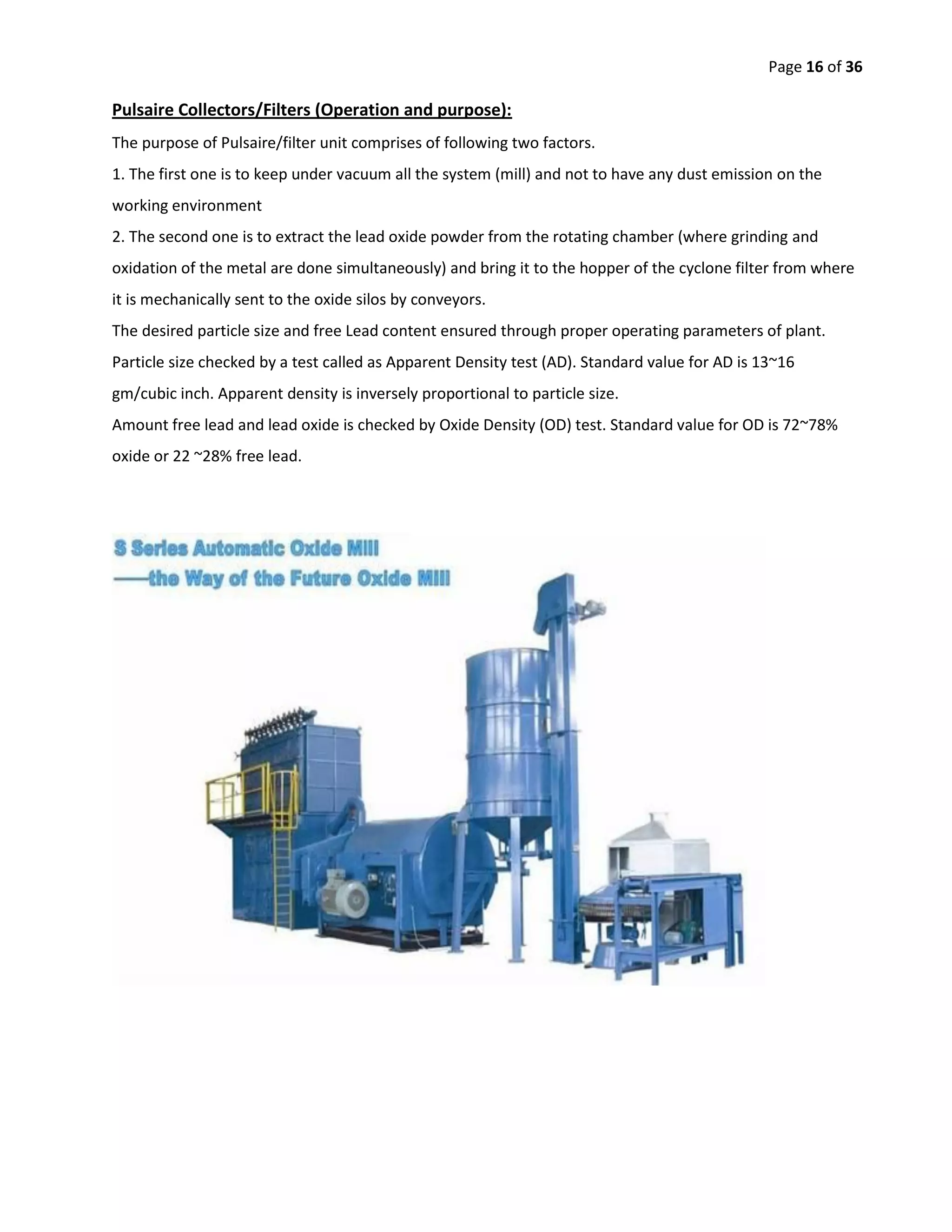 Lead acid battery manufacturing process | PDF