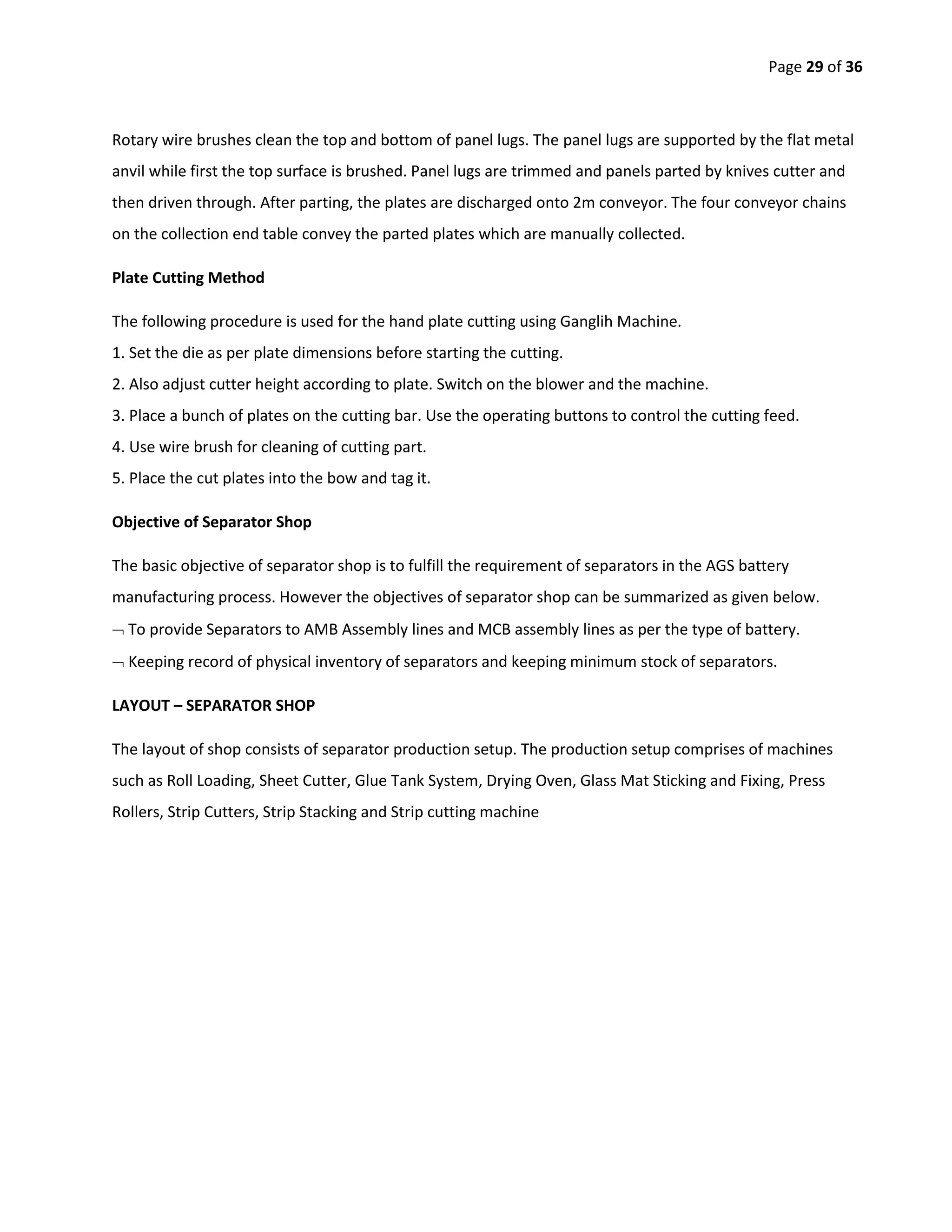 Lead acid battery manufacturing process | PDF