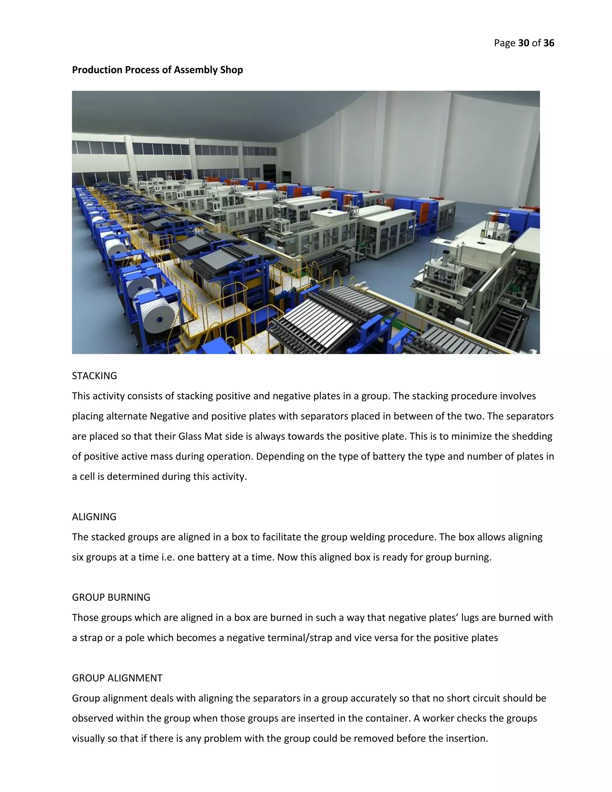 Lead acid battery manufacturing process | PDF