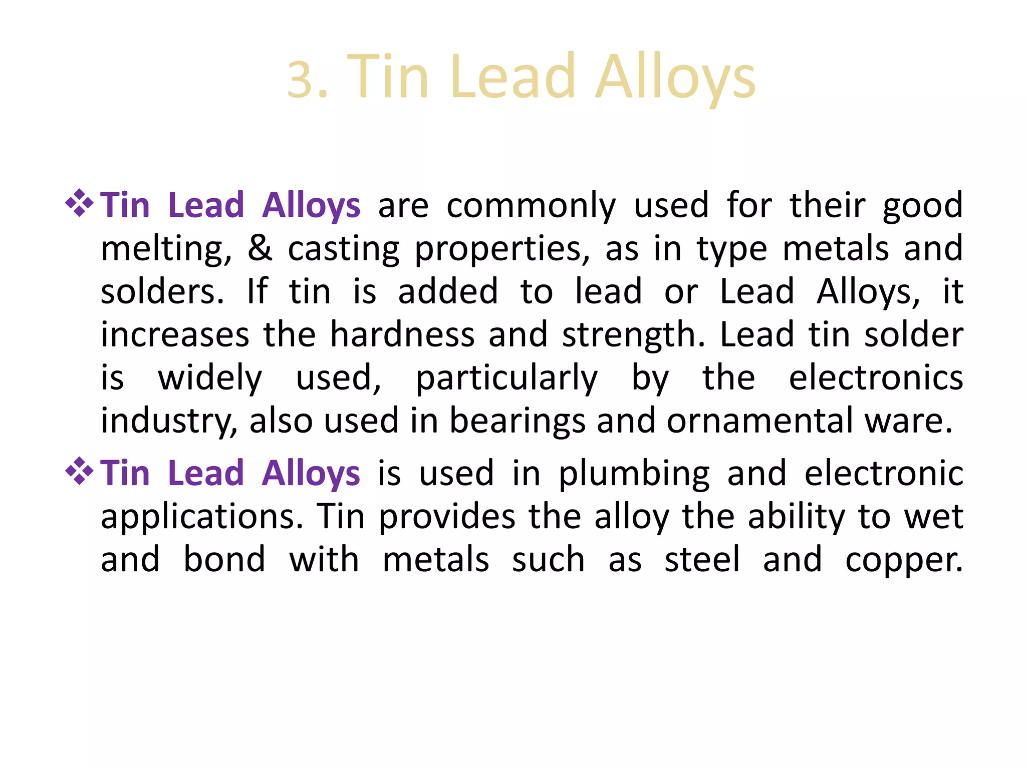 Lead and it’s alloys | PPTX
