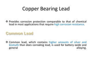 Lead and it’s alloys | PPTX