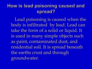 Lead arsenic poisoning | PPTX