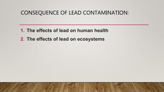 Lead as an air pollutant . | PPTX