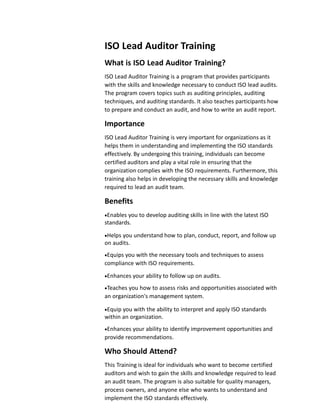 lead auditor course .ppt