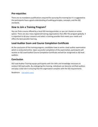 lead auditor course .ppt