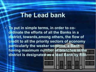 Lead bank scheme | PPTX