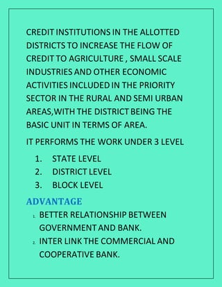 Lead bank scheme | DOCX