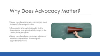 The Board's Advocacy Role | PPTX