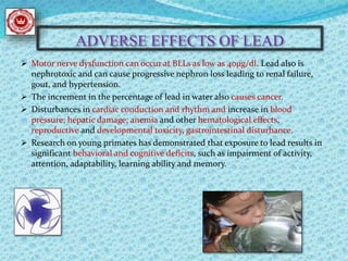 Lead contamination and its remediation | PPTX