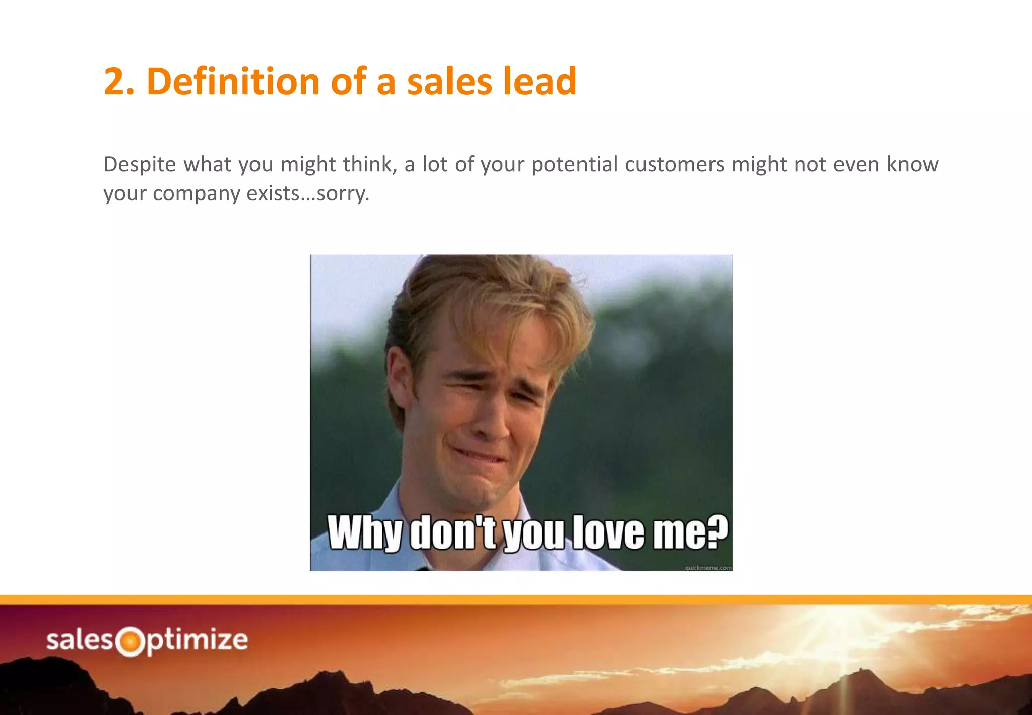 Lead Definition: Knowing your Perfect Customer Profile | PPT