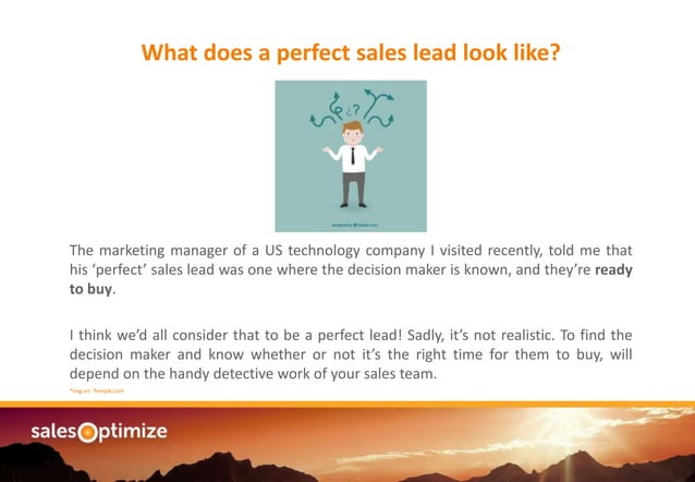 Lead Definition: Knowing your Perfect Customer Profile | PPT