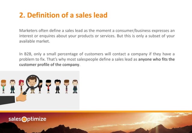 Lead Definition: Knowing your Perfect Customer Profile | PPT