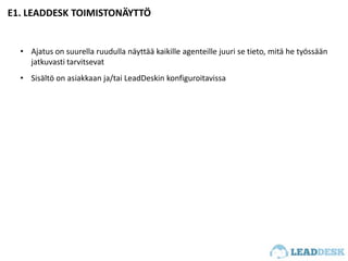 LeadDesk basic background info and system description | PPTX