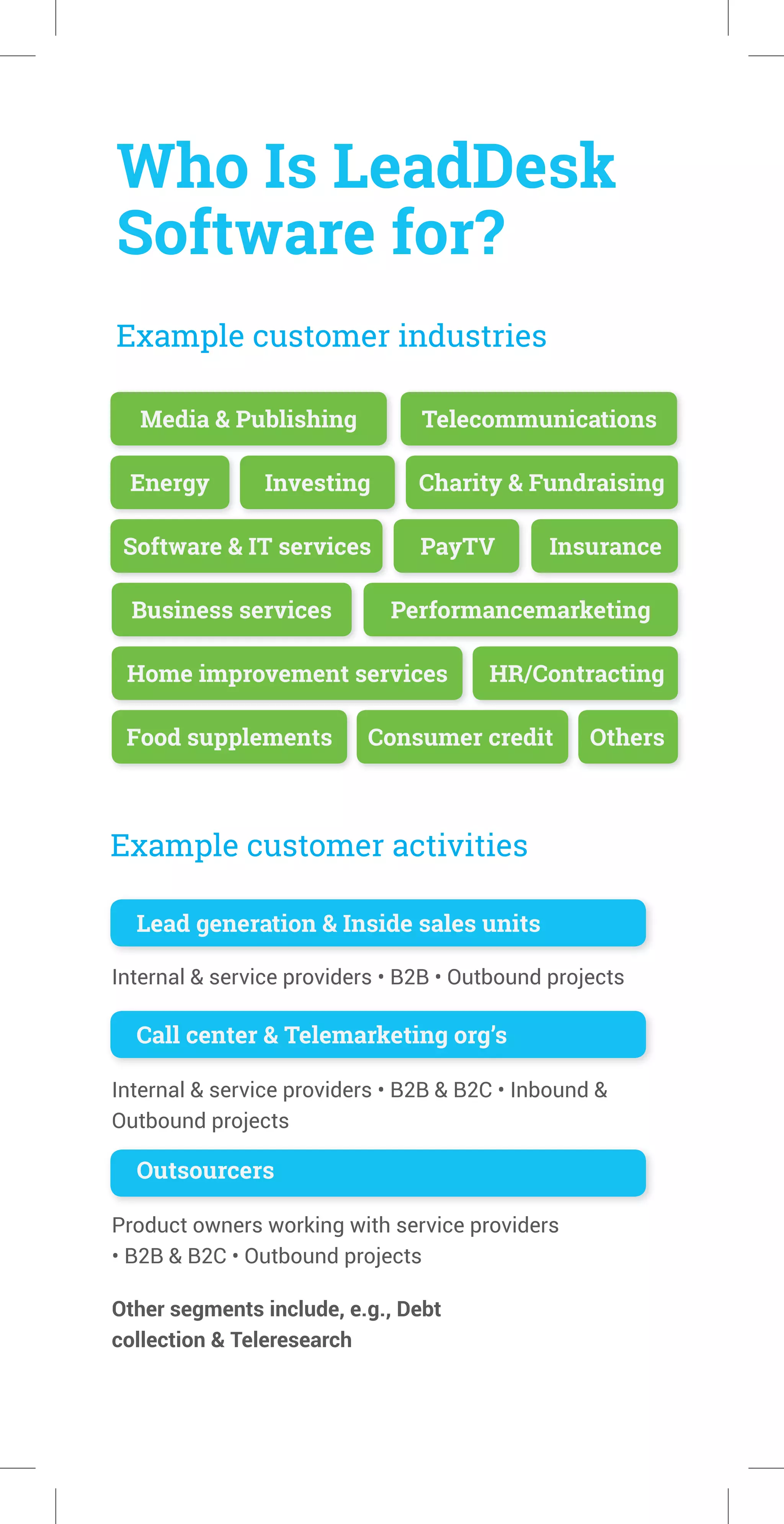 LeadDesk Software Platform & Ecosystem | PDF