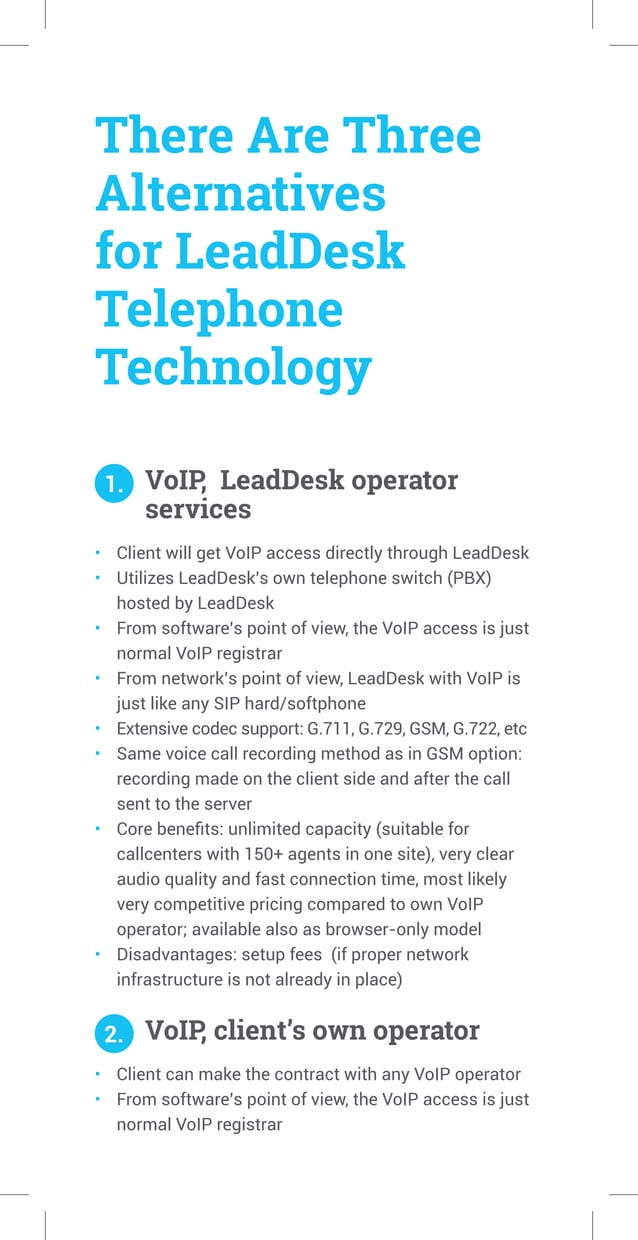 LeadDesk Software Platform & Ecosystem | PDF