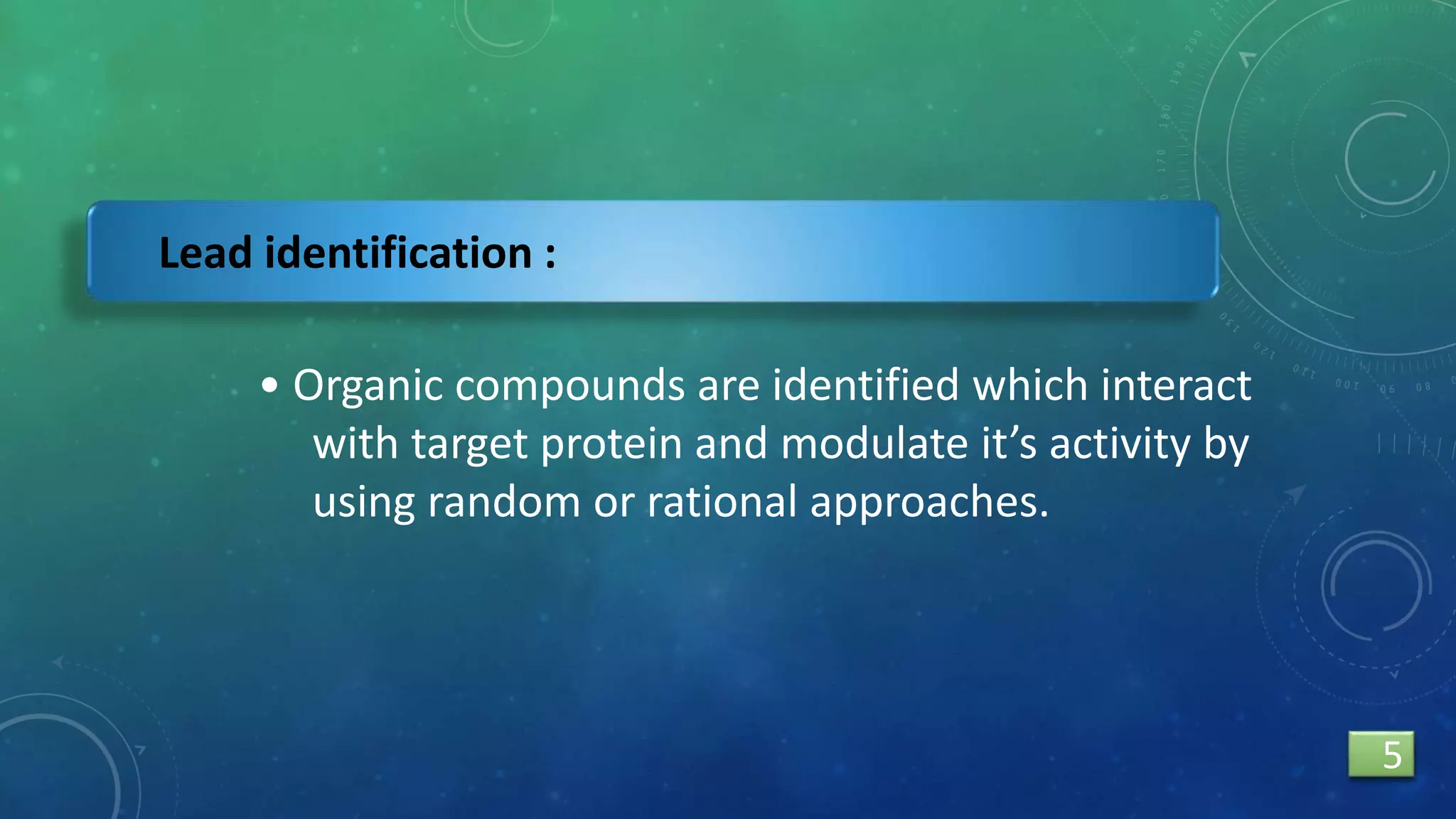 Lead development and drug discovery | PPTX