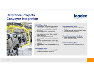 Leadec conveyor integration 2019 | PDF