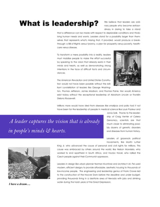 Better Leaders, Better World: Leadership Manifesto | PDF