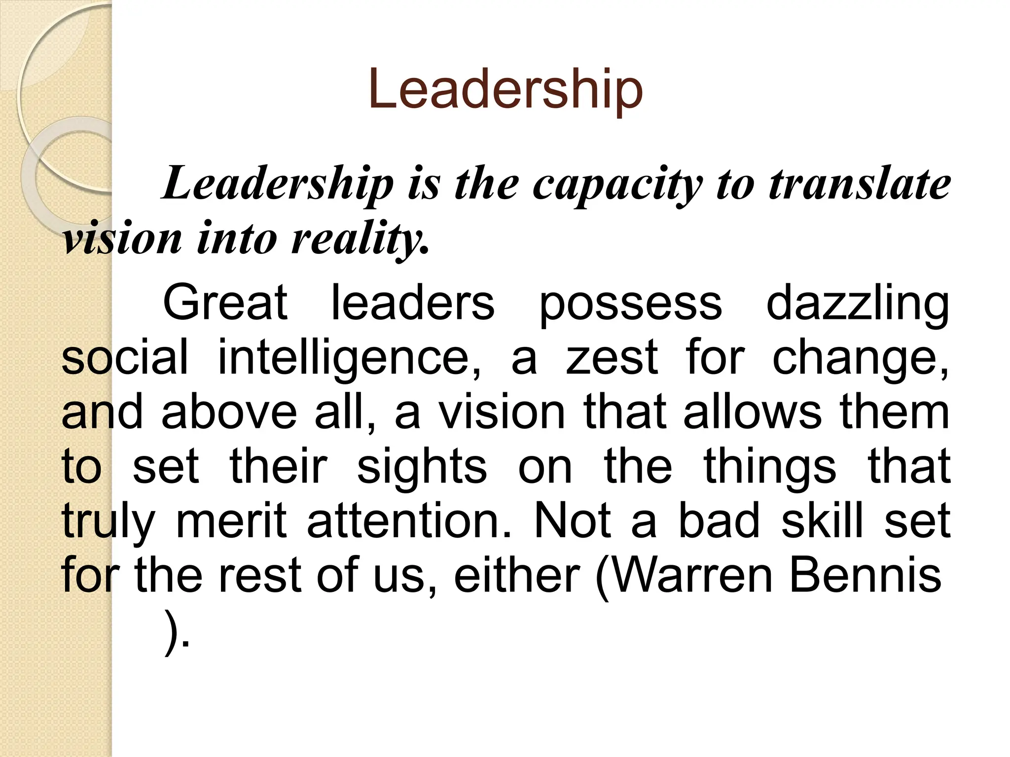 Leader and responsibilities in management .ppt