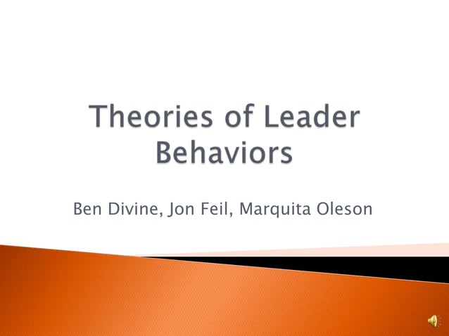 Leader Behaviors Ppt | PPTX | Science