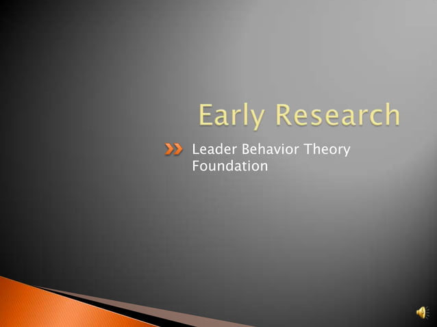 Leader Behaviors Ppt | PPTX | Science