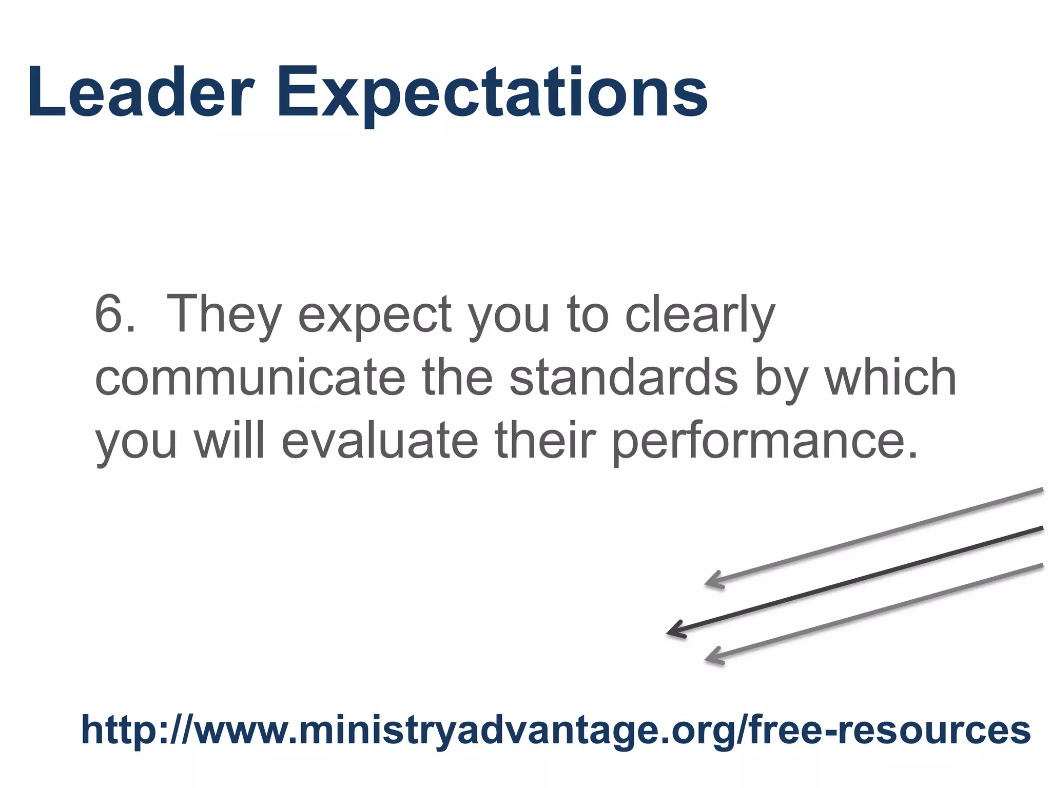 Leader Expectations | PPTX | Business and Finance