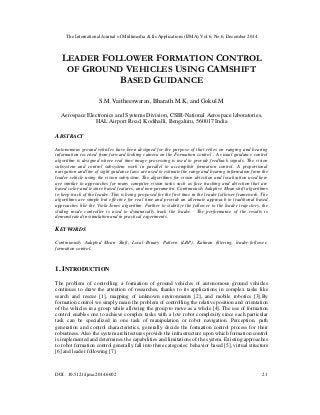 Leader follower formation control of ground vehicles using camshift based guidance | PDF