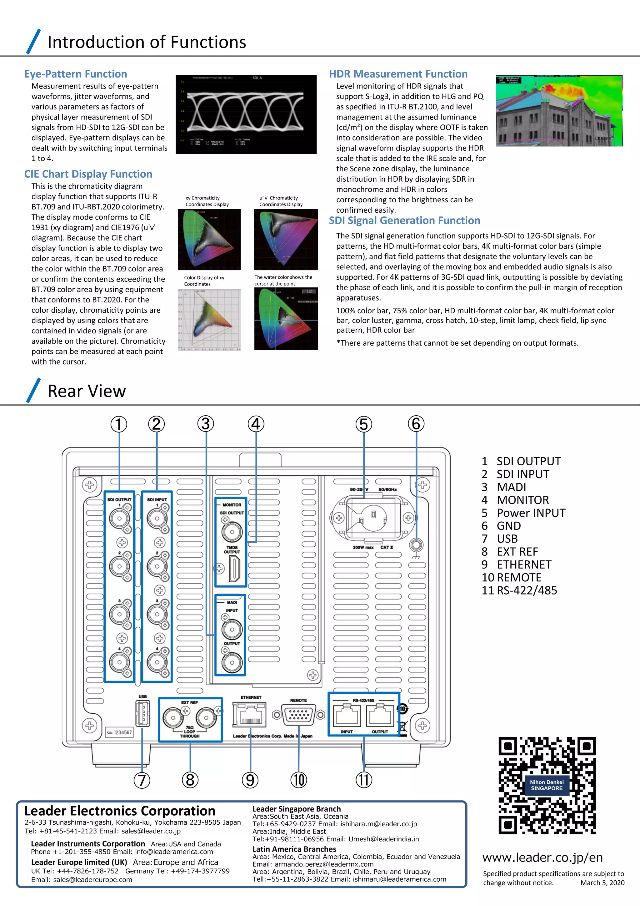 Leader lv5900 e_ver1 waveform monitor | PDF