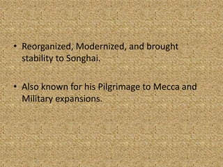 Leader of songhai | PPTX