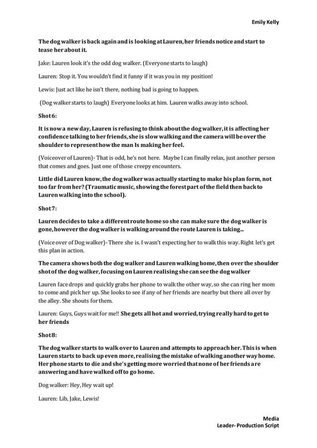 Leader production script | PDF