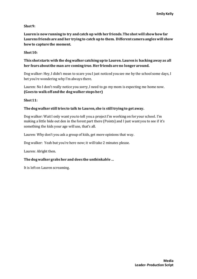 Leader production script | PDF