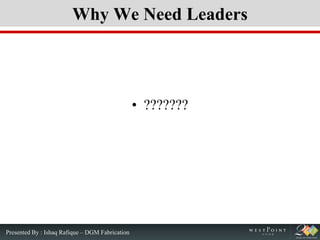 Leaders why we need leader | PDF