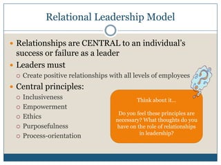 Leaders and leadership (chapter 12) | PPTX