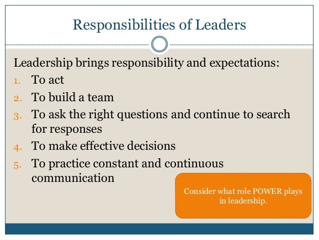 Leaders And Leadership (chapter 12)